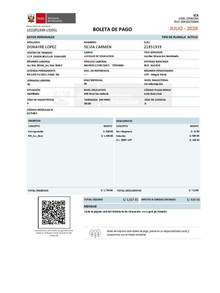 Descargar Boleta | PDF