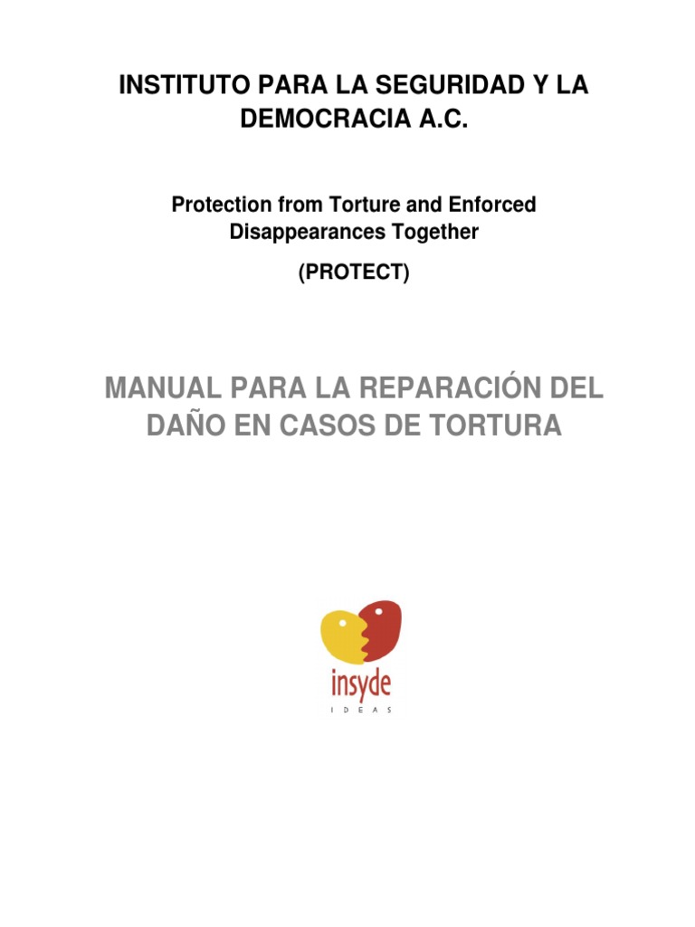 Manual para Reparacion Del Daño Tortura | Descargar gratis PDF | Derechos humanos | Debido al ...
