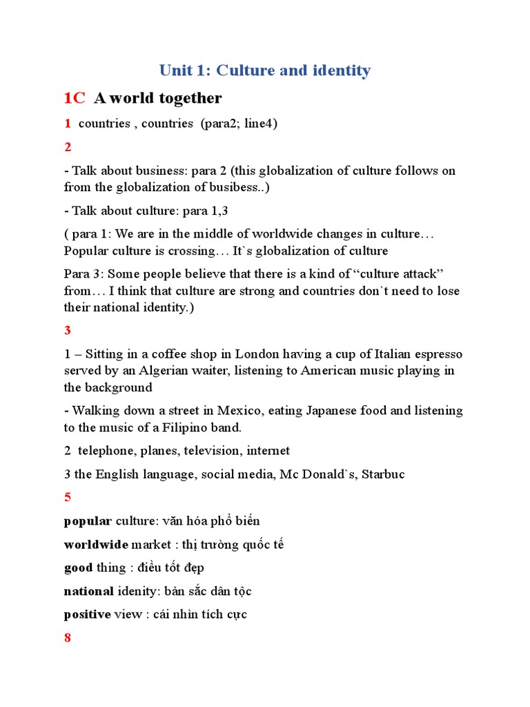 Unit 1 | PDF | Foreign Language Studies