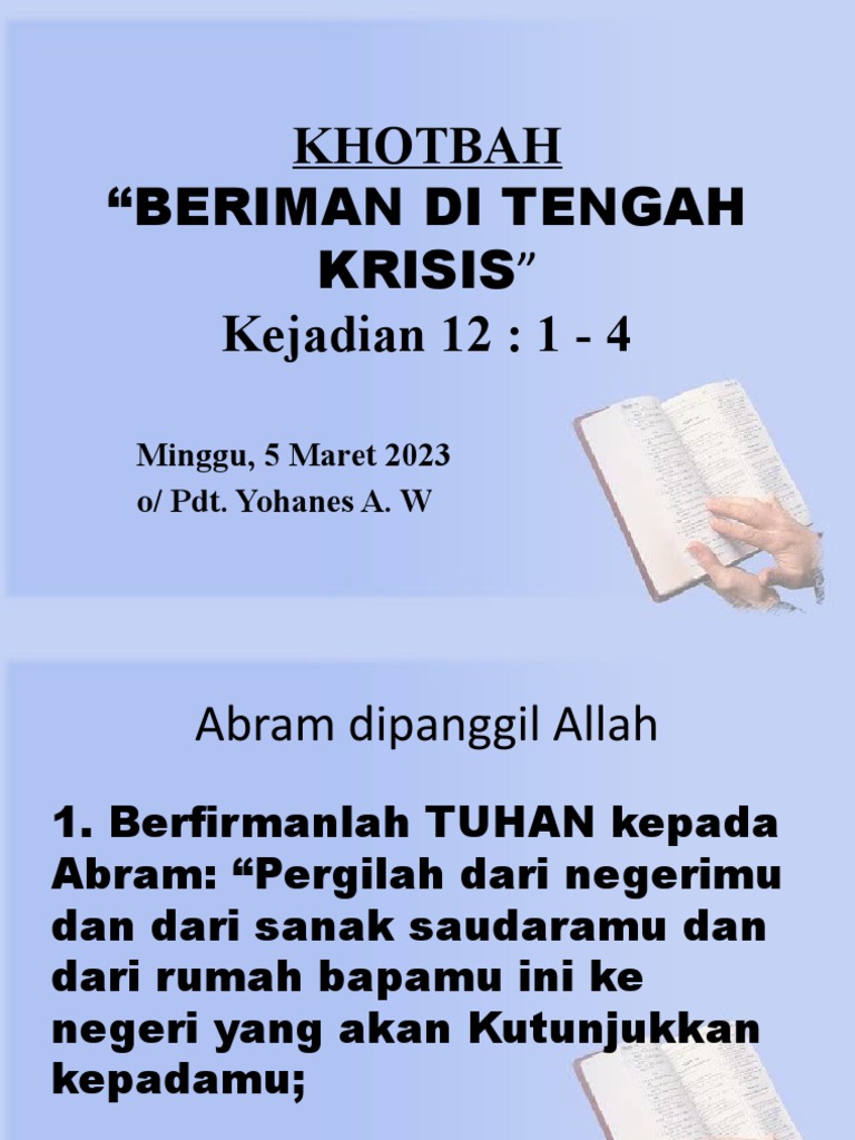 Slide Khotbah Musikal 5 Maret 2023 | PDF