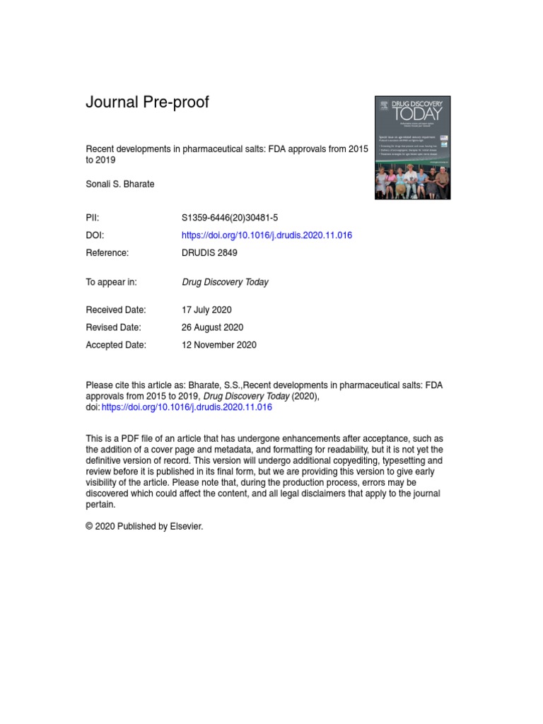 10 1016@j Drudis 2020 11 016 PDF | PDF | Solubility | Bioavailability