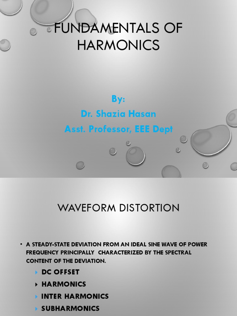Harmonics in Power Systems Explained | PDF | Power Supply | Capacitor