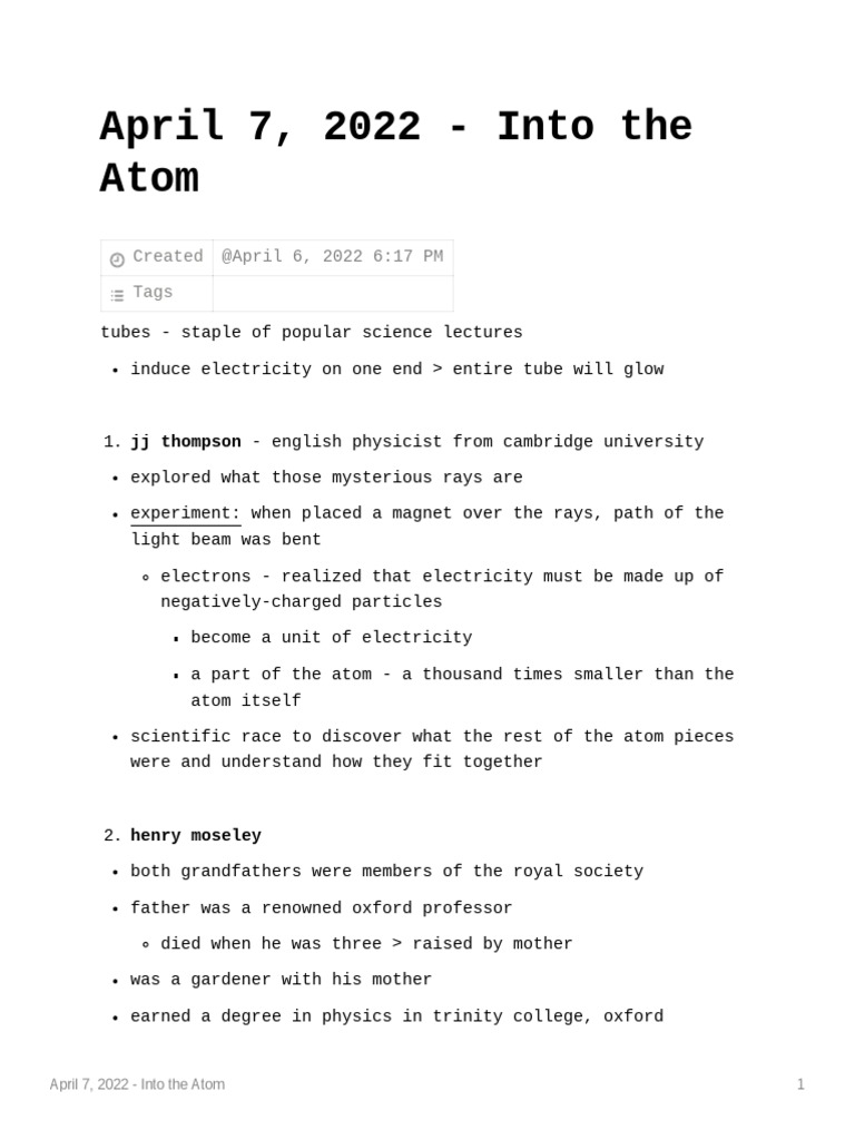 Into The Atom Documentary | PDF | Atoms | Neutron