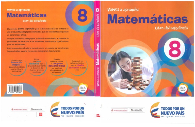 Vamos A Aprender Matematicas 8 Caratula | PDF