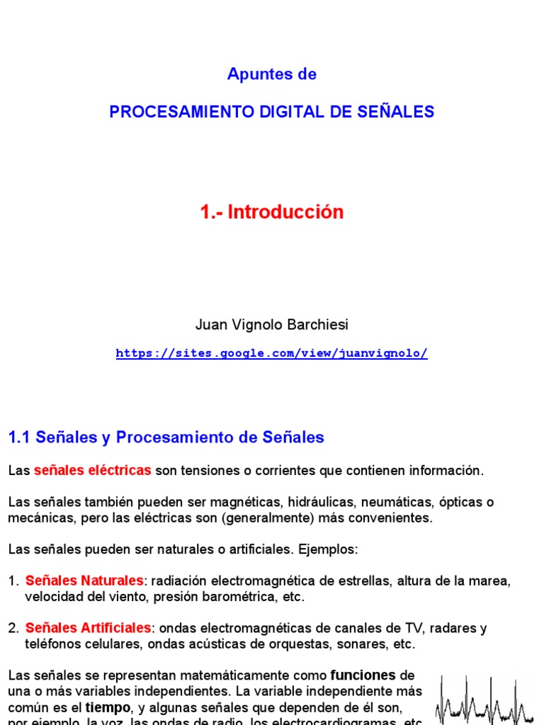 01 Introduccion | PDF | Filtro electronico | Archivo de computadora