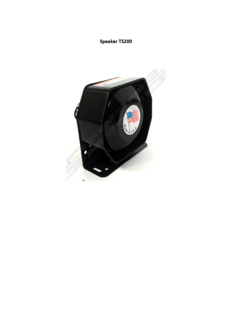 Speaker TS200 | PDF