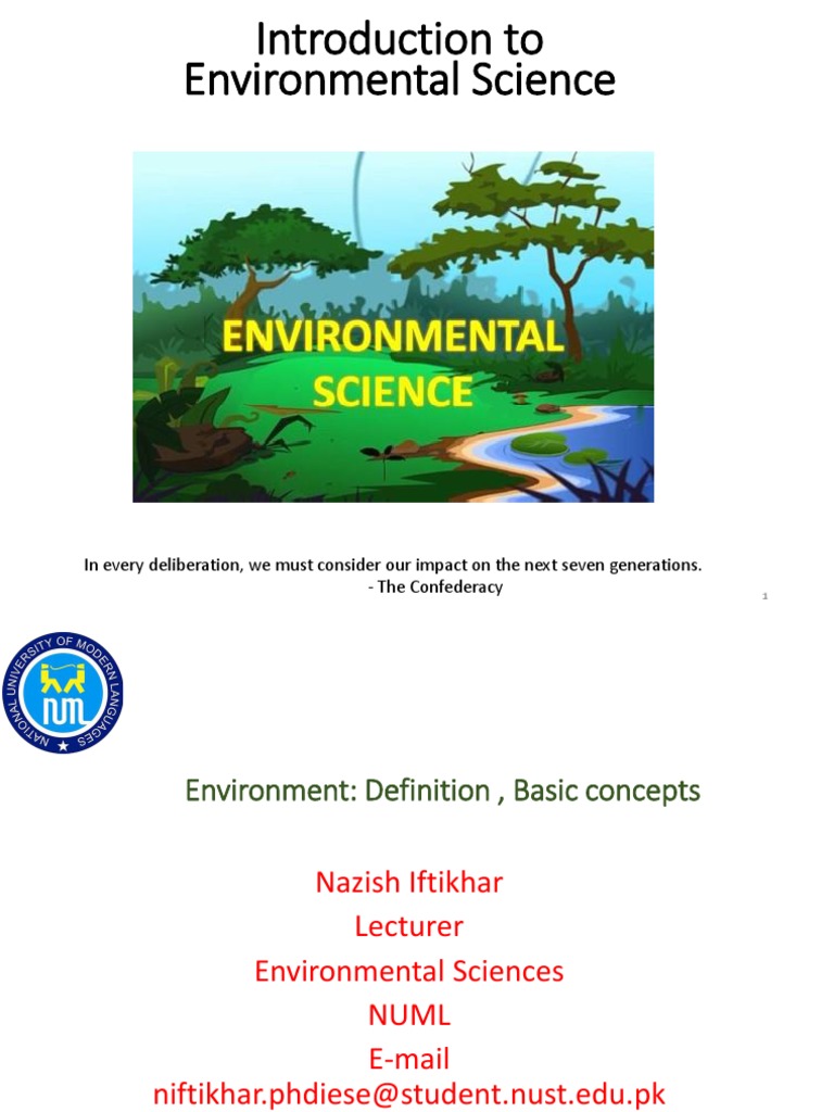 Introduction To Environmental Science | PDF | Sustainability ...