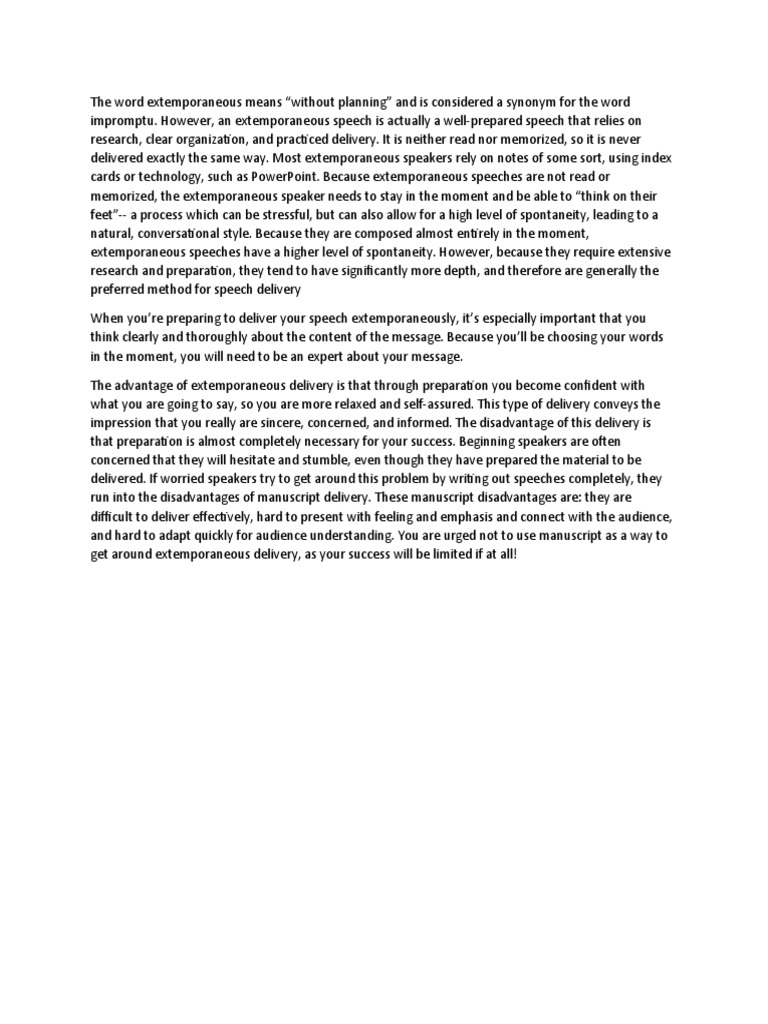 Oc (Extemp - Report) | PDF