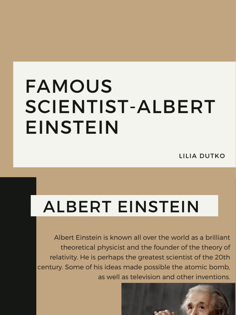 Famous Scientist | PDF