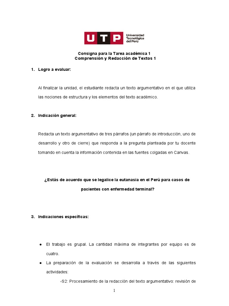 Tarea Académica 1 - TA1 - CRT1 | PDF