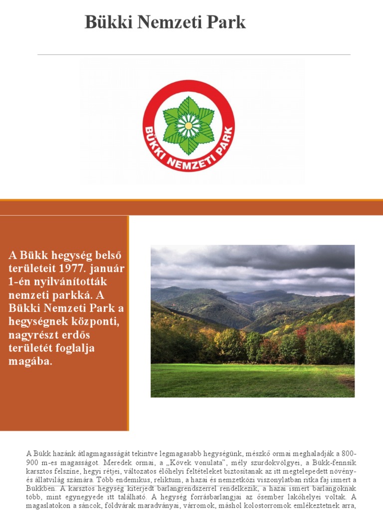 Bükki Nemzeti Park | PDF