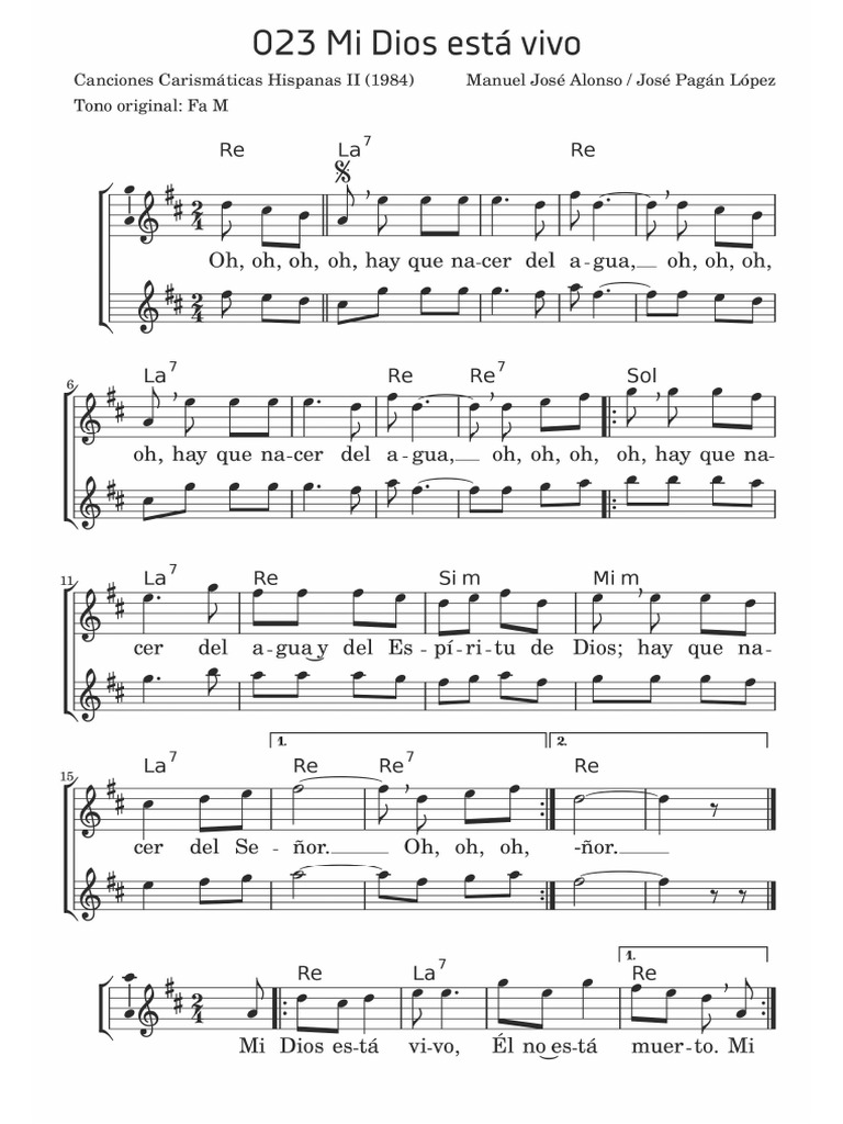 023 Mi Dios Esta Vivo | PDF