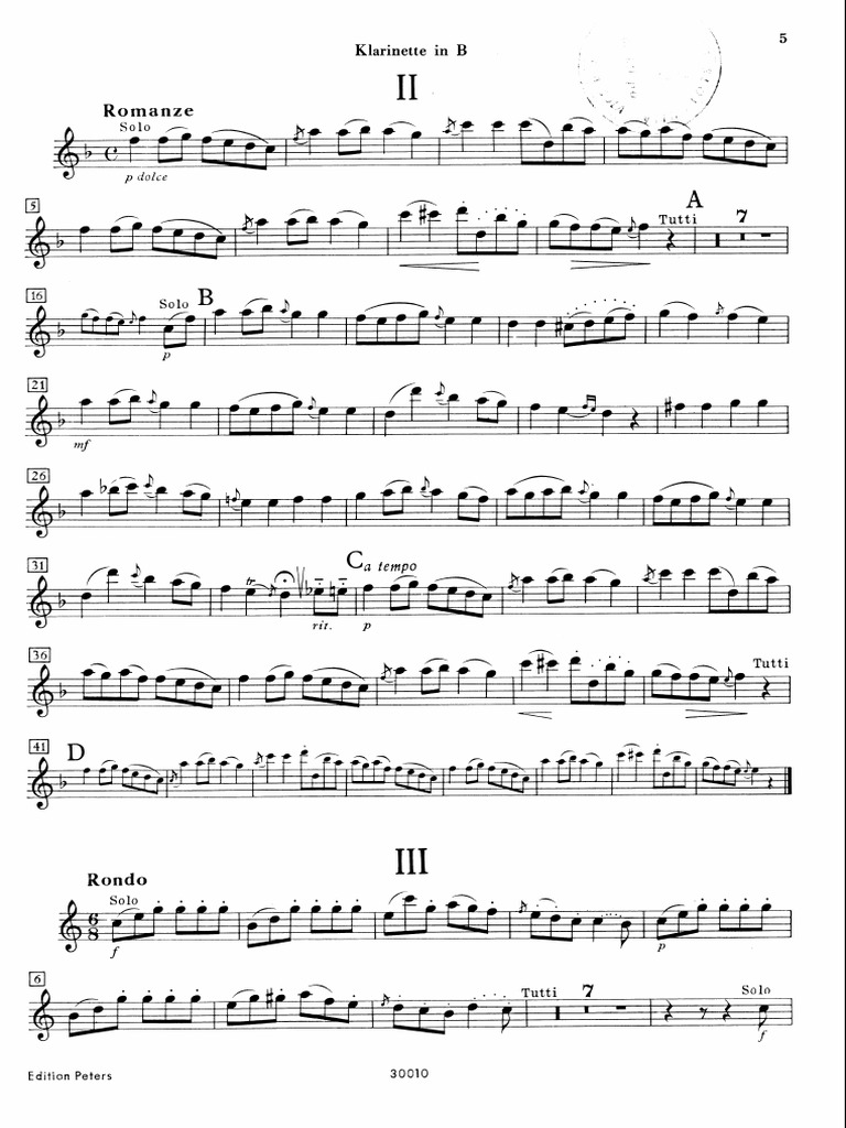 Stamitz - Concierto 3 - Romanze | PDF