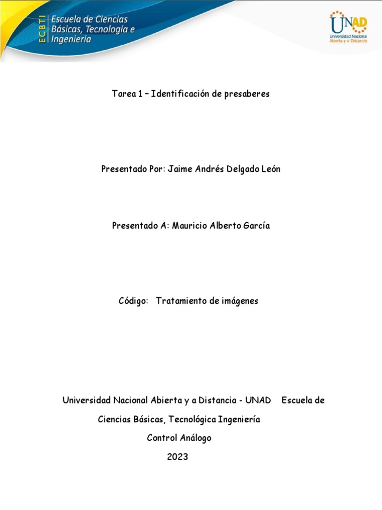 Tarea - 1 - Identificacion - de - Presaberes | PDF | Píxel | Histograma