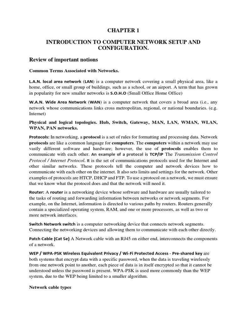 Chapter 1 | PDF | Computer Network | Coaxial Cable