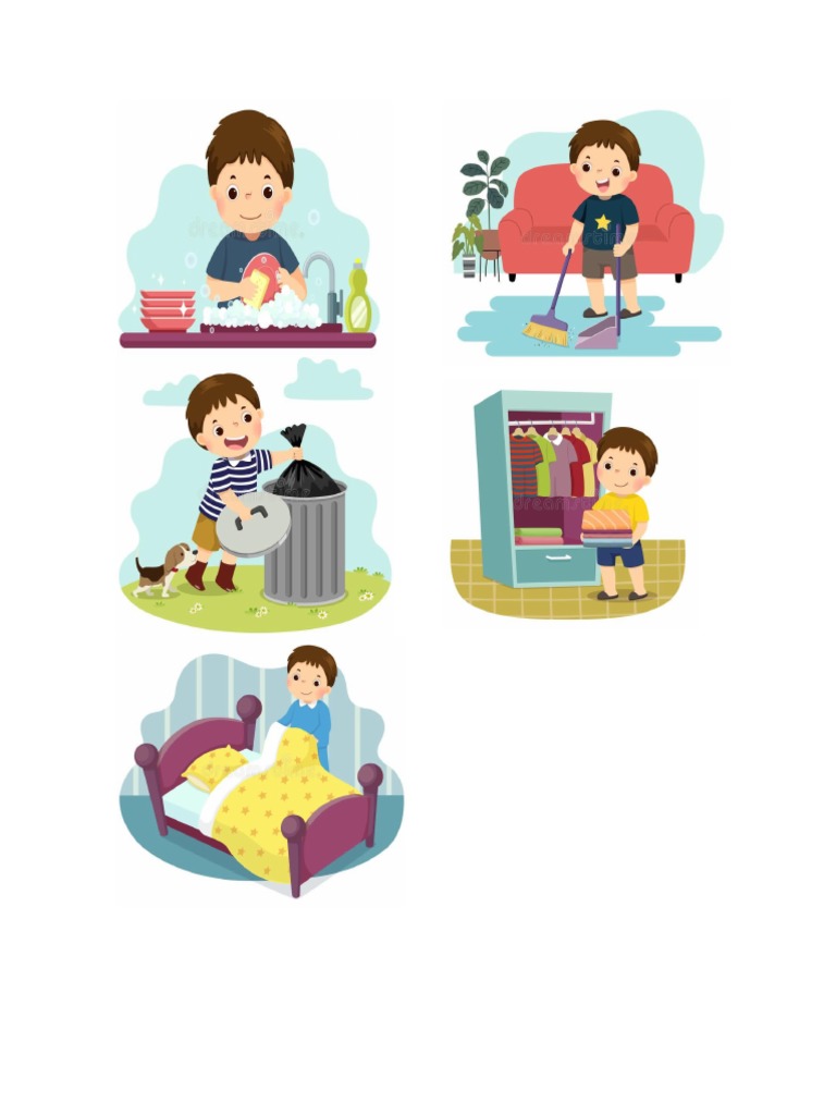 Tareas Domesticas Realizadas X Niños | PDF