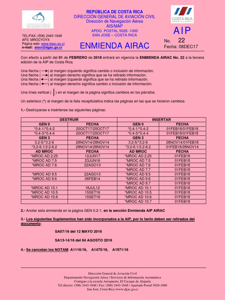 Solo Airac Amdt 22 01feb18 | PDF | Transporte | Aeroespacial