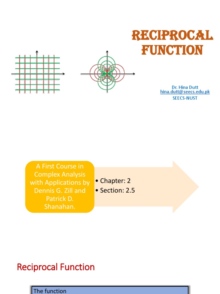 Reciprocal Function | PDF | Function (Mathematics) | Complex Number