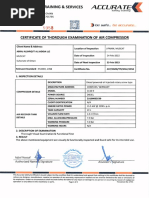 Pressure Test Certificate | PDF | Pressure Measurement | Leak