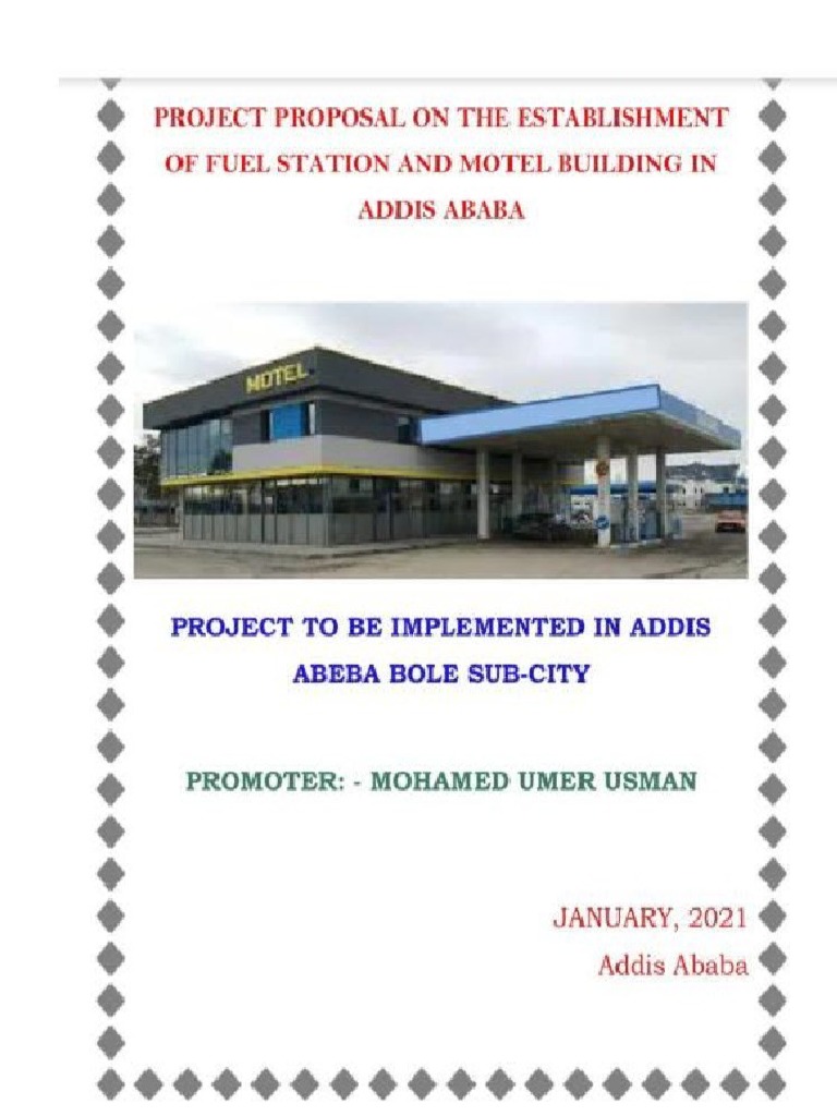 Addis Ababa Fuel Station Plan | PDF | Depreciation | Expense