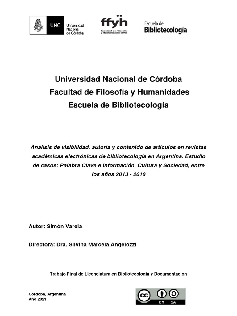 Trabajo Final - Simón Varela - 1-3-2021 - UV | PDF | La ciencia de la ...