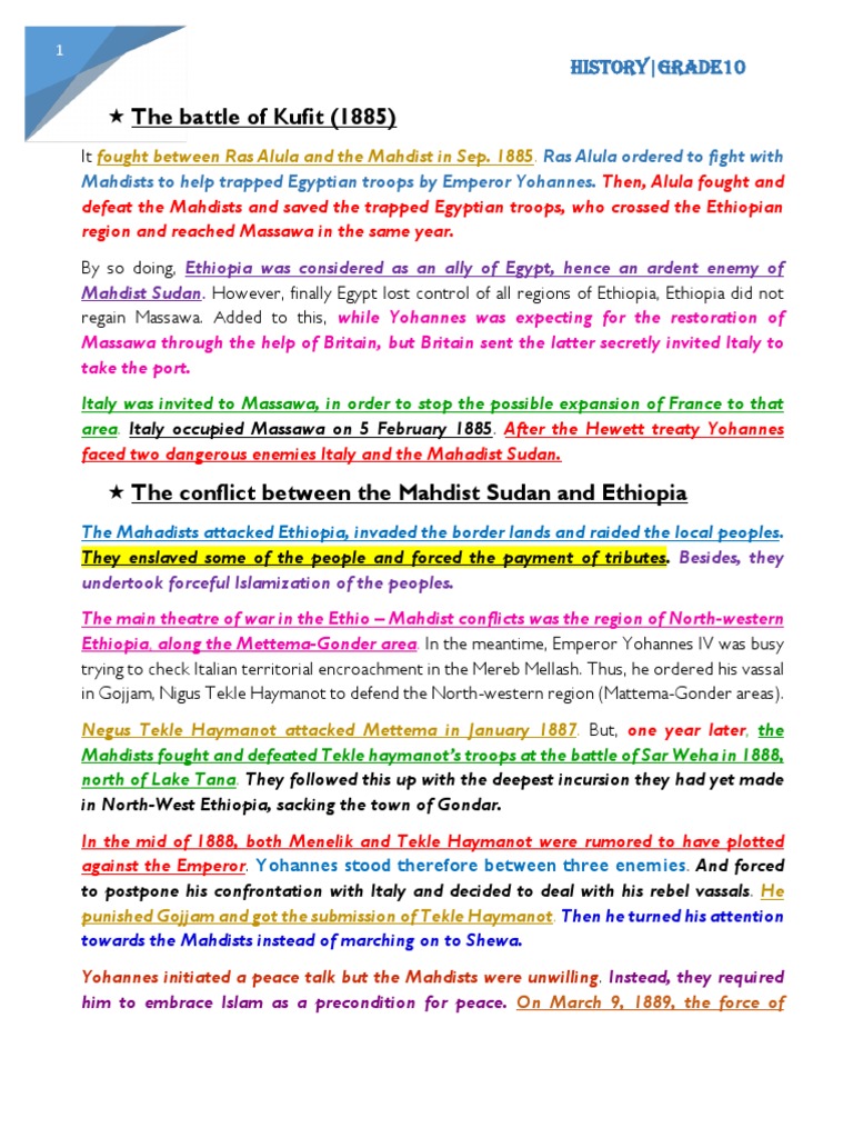 Menelik II's Territorial Expansion Phases | PDF | Ethiopia | Horn Of Africa