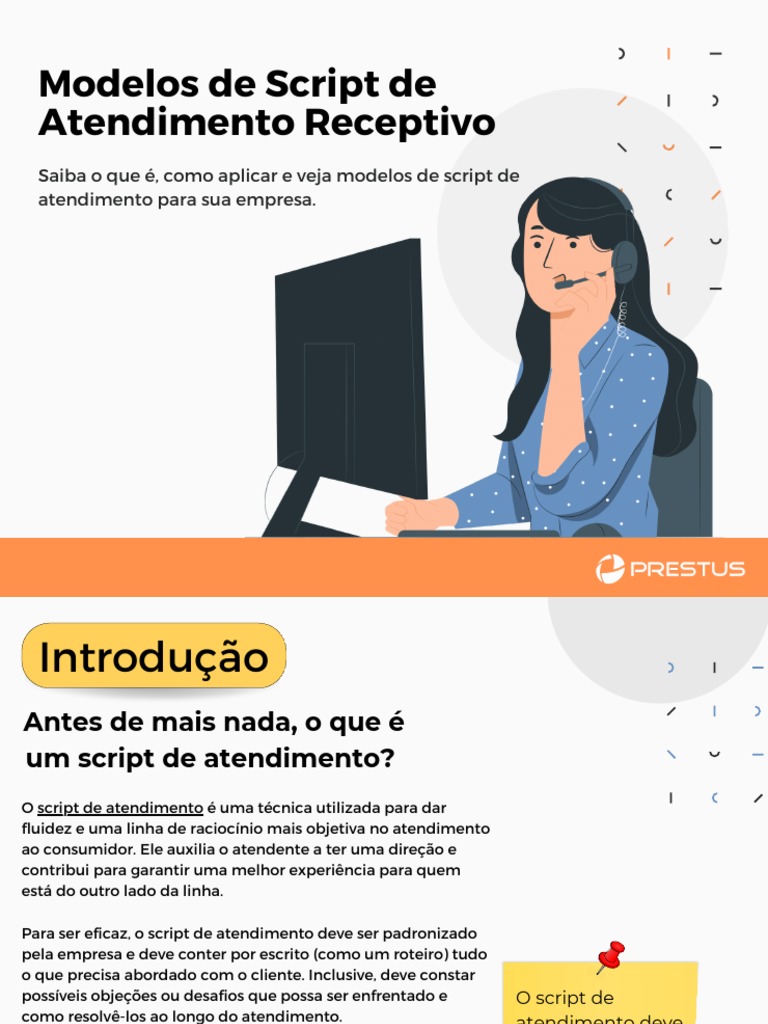 Script de Atendimento Receptivo | PDF | Linguagem de script | Atendimento ao cliente