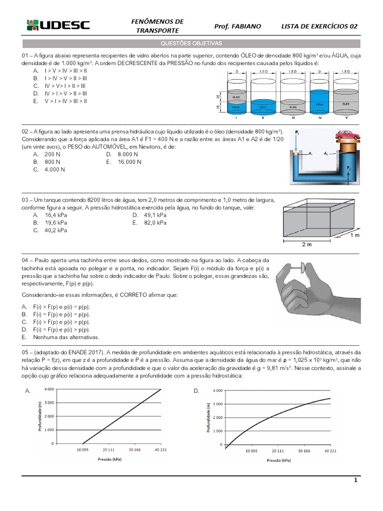 FTR 02 02 Lista Exercicios 02 | PDF