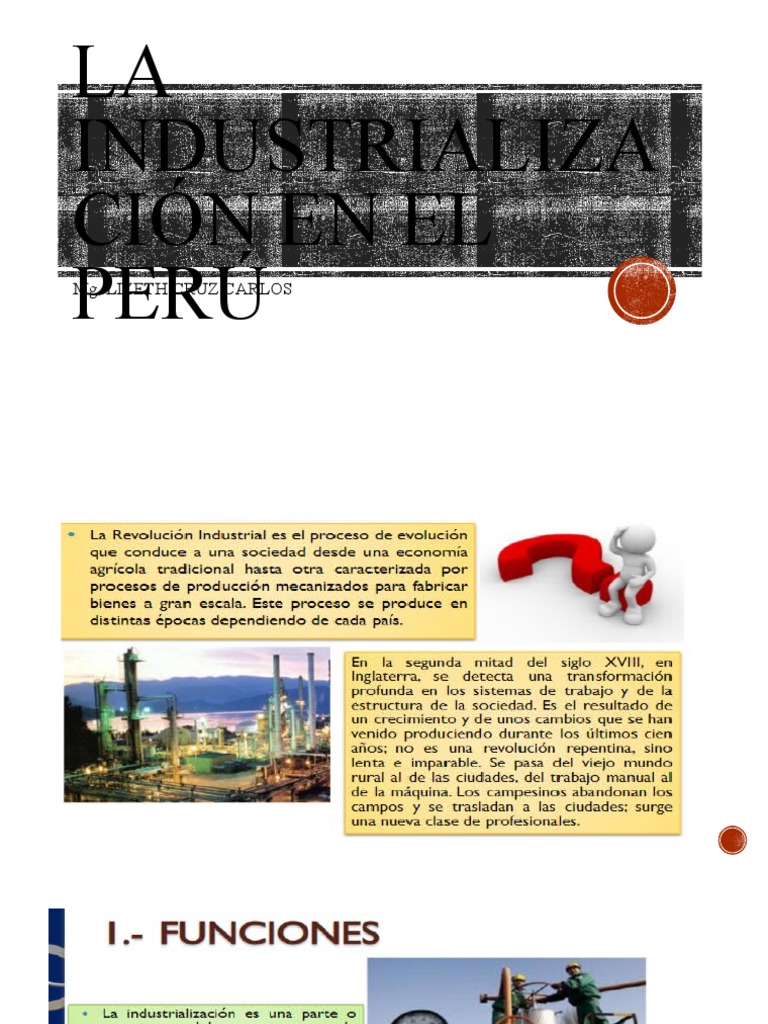 La Industrialización en El Perú | PDF