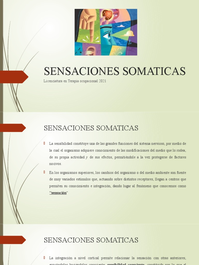 Sensaciones Somaticas | PDF | Percepción | Conciencia