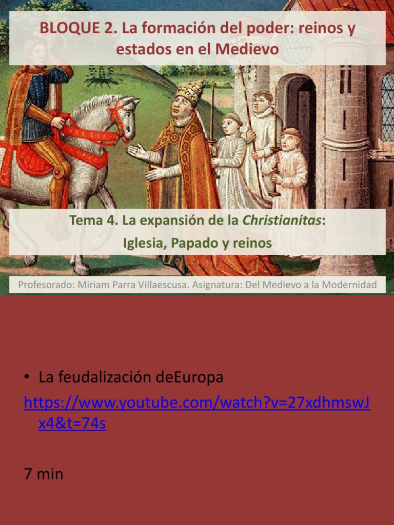 Bloque 2_Tema 4_ExpansiónChristianitas_compressed.pdf | PDF | Santo Imperio Romano | Cruzadas