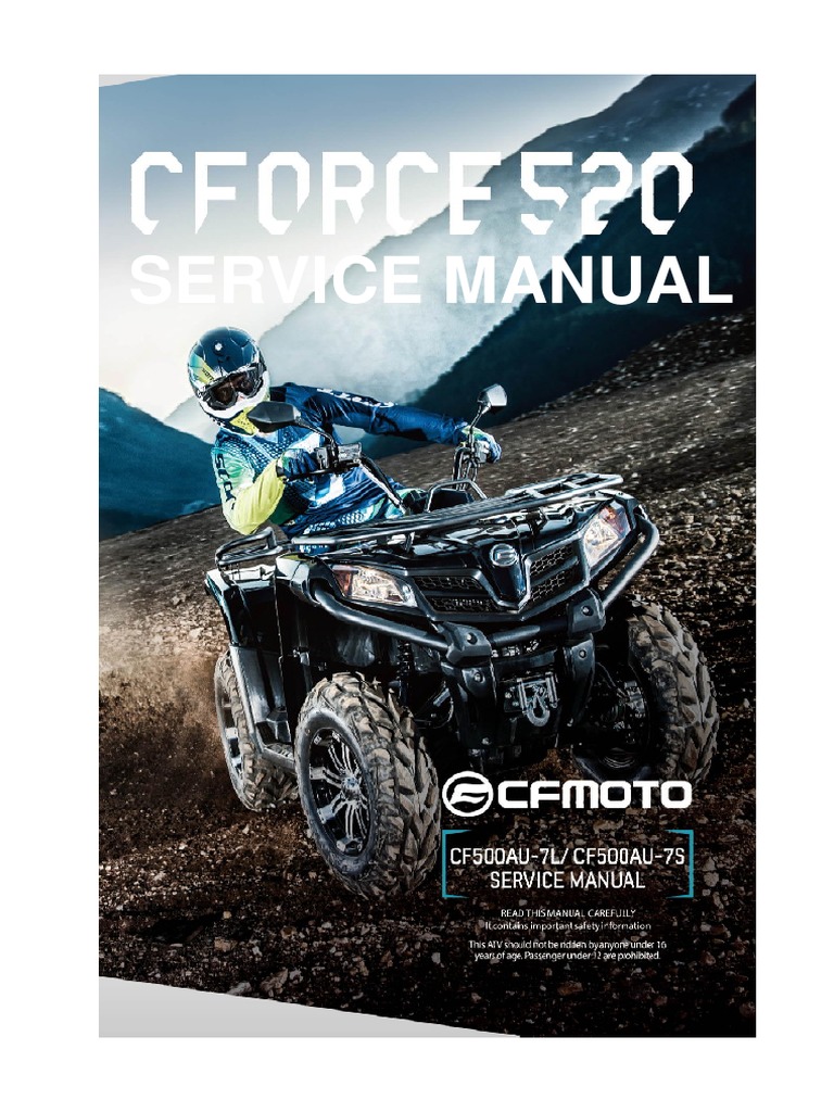 C Force 520 Service Manual V1 | PDF | Bearing (Mechanical) | Throttle