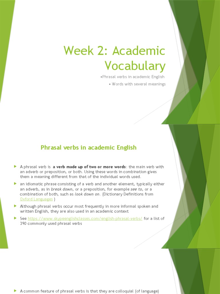 Week 2 Grammar | PDF | English Language | Verb