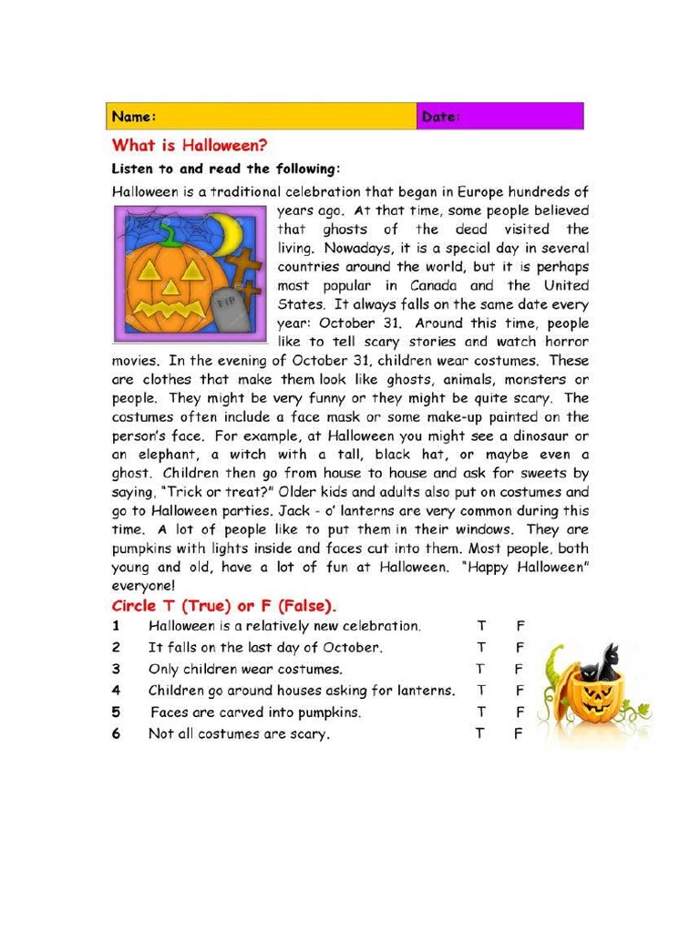 Halloween Story | PDF