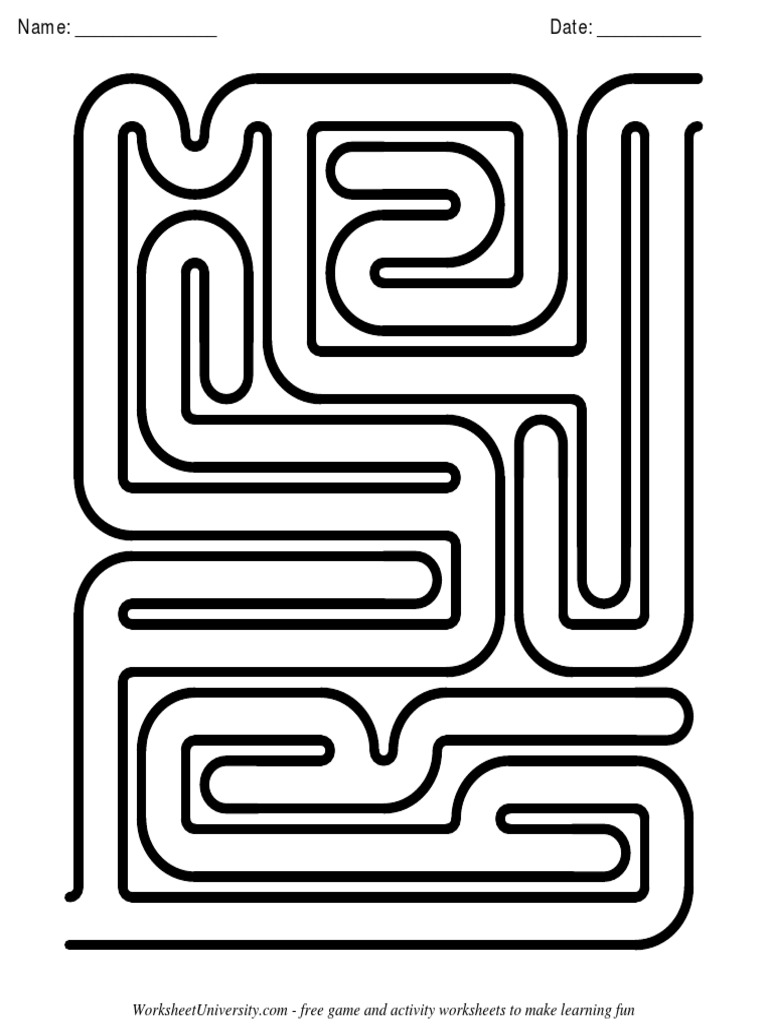 Printable Mazes For Kids | PDF