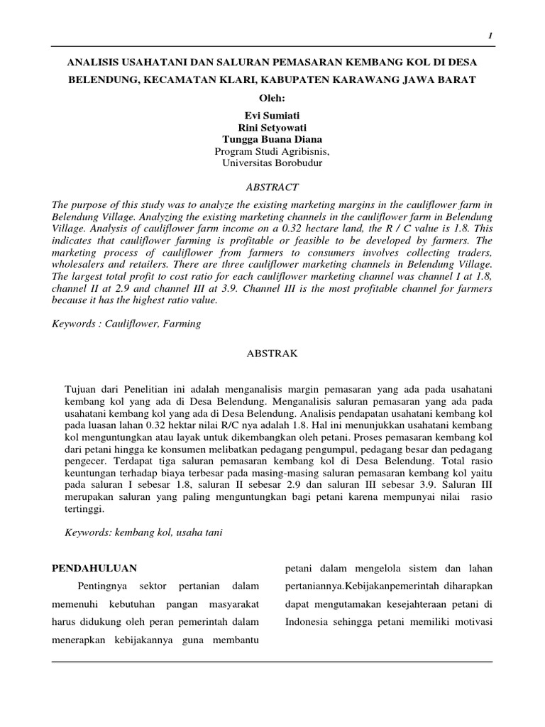 Admin, (3) (Bu Diana) Jurnal Usaha Tani Kol | PDF