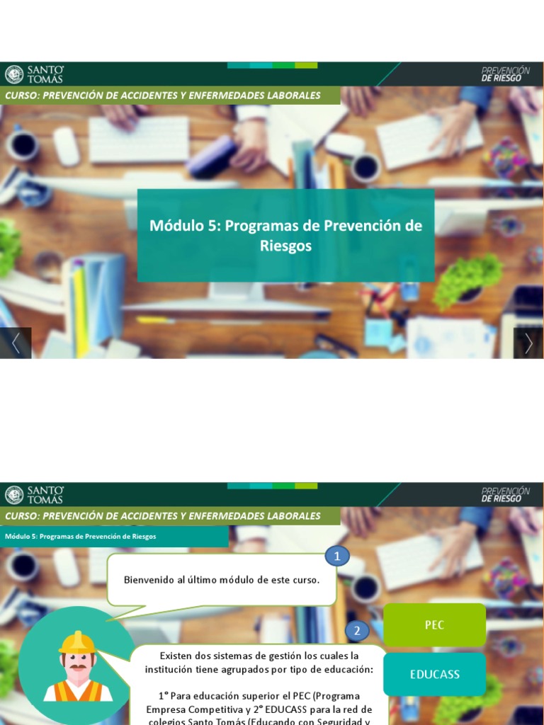 Modulo 5 Programa Prevencion Riesgos | PDF | Seguridad y salud ocupacional | Auditoría