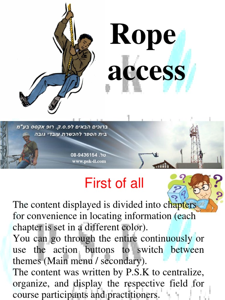 Rope Access 1675296859 | PDF | Knot | Rope