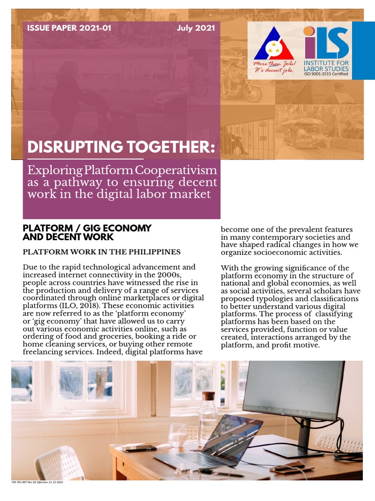 2021-12-29 Issue Paper - Platform Cooperatives B | PDF | Cooperative ...