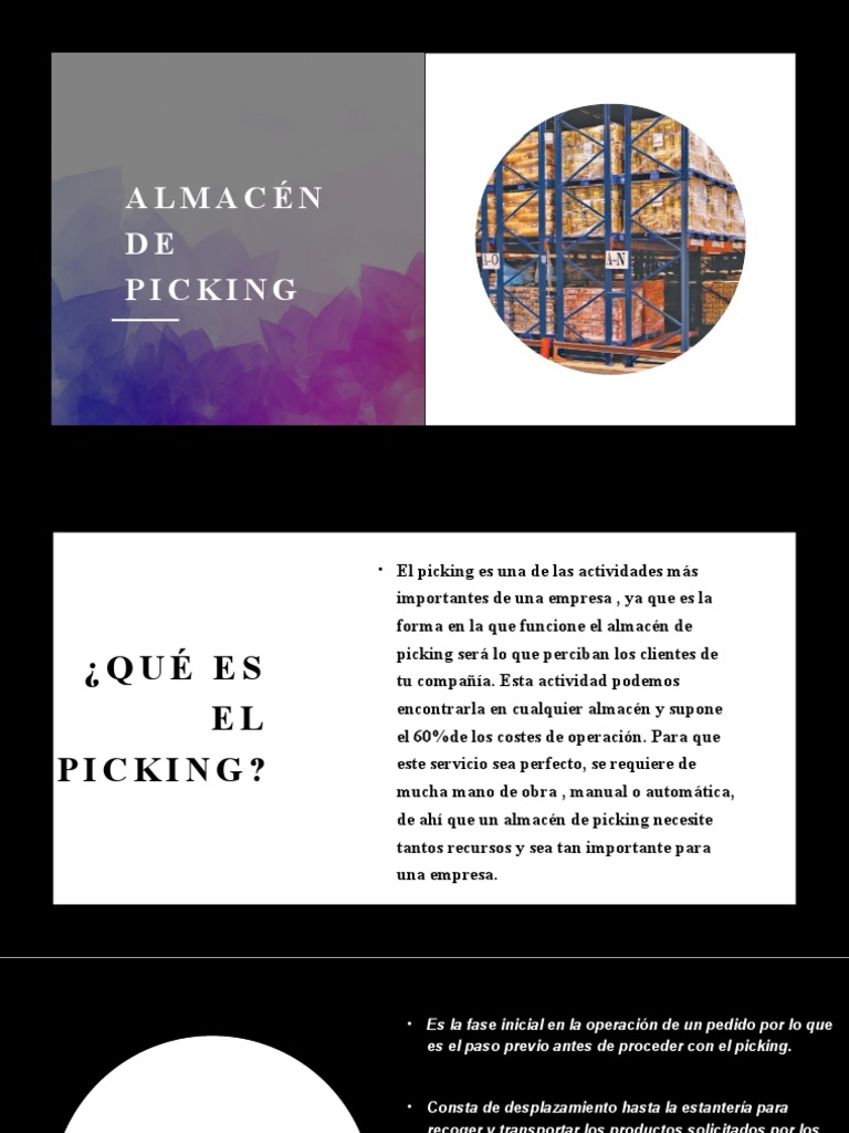 Presentación picking.pptx | PDF | Logística | Economias