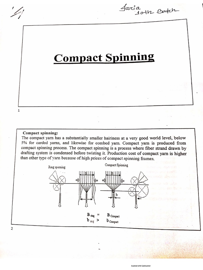 Compact Spinning (TECN) | PDF