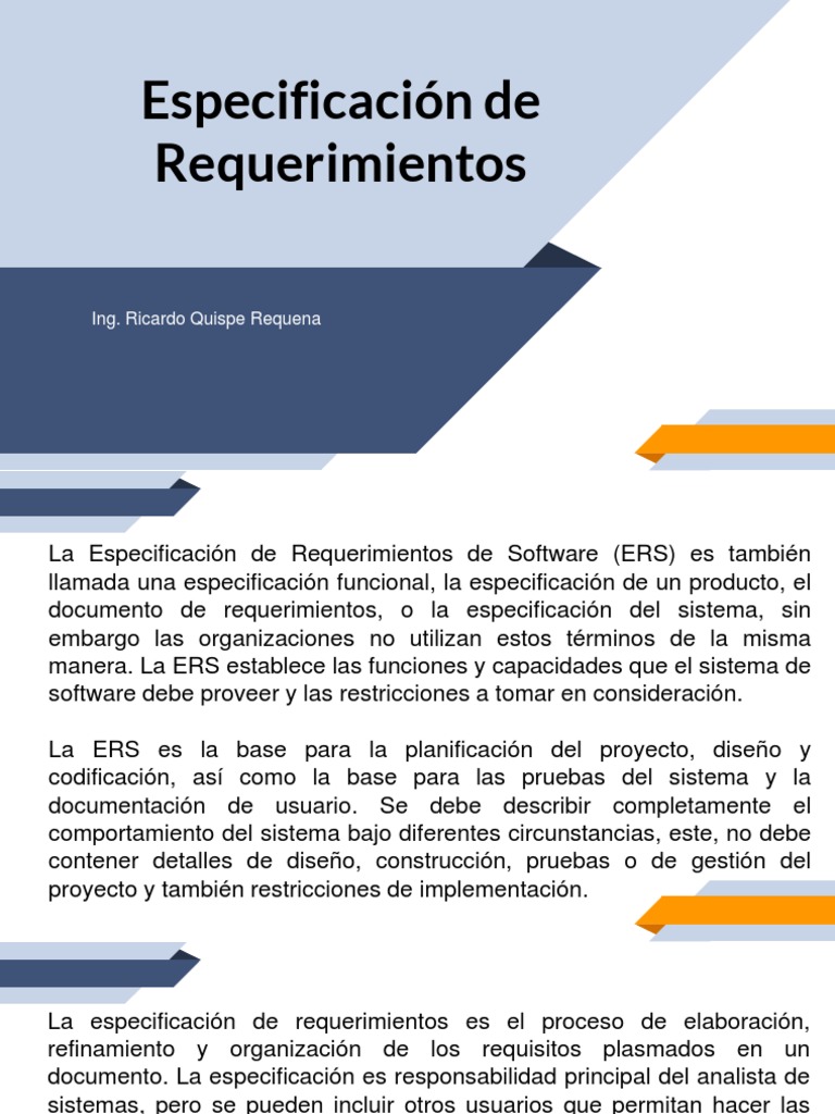 Guía Completa de Especificación de Requerimientos | PDF | Informática | Tecnología