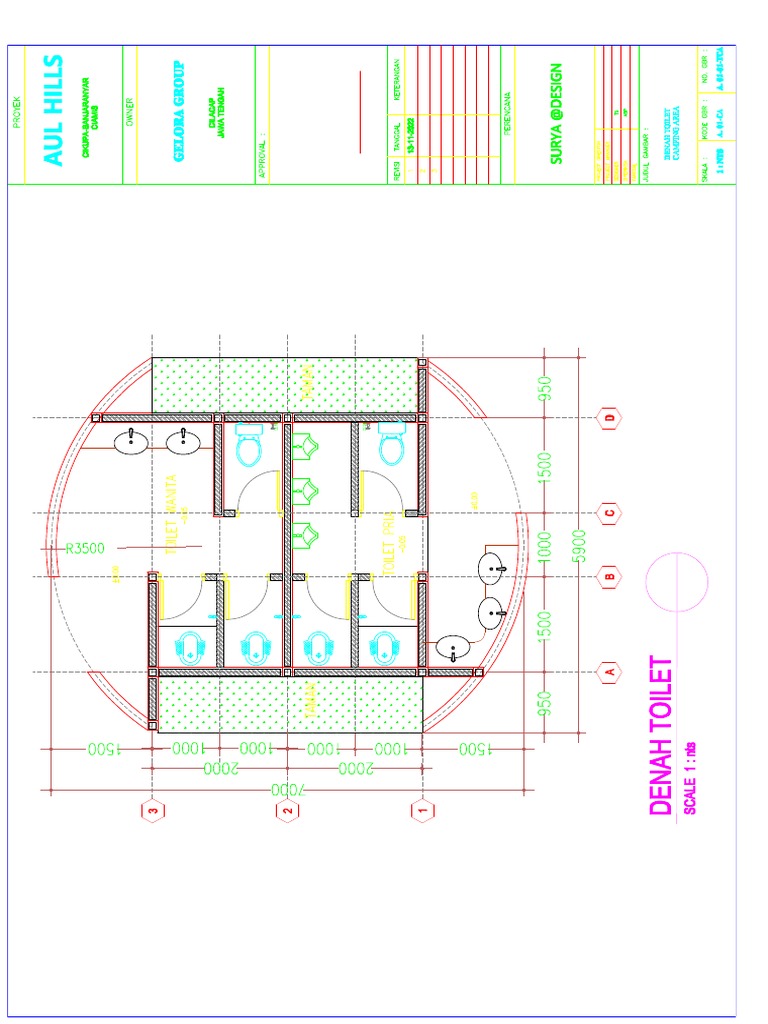 Denah Toilet PDF | PDF