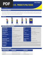 WD 40 Aerosol | PDF | Carbón | Toxicidad