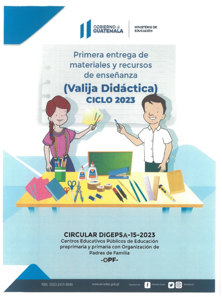 Circular 15-2023 Primera Entrega Valija Didáctica | PDF