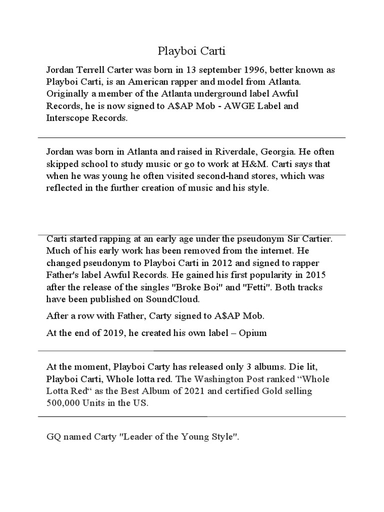 Playboi Carti | PDF