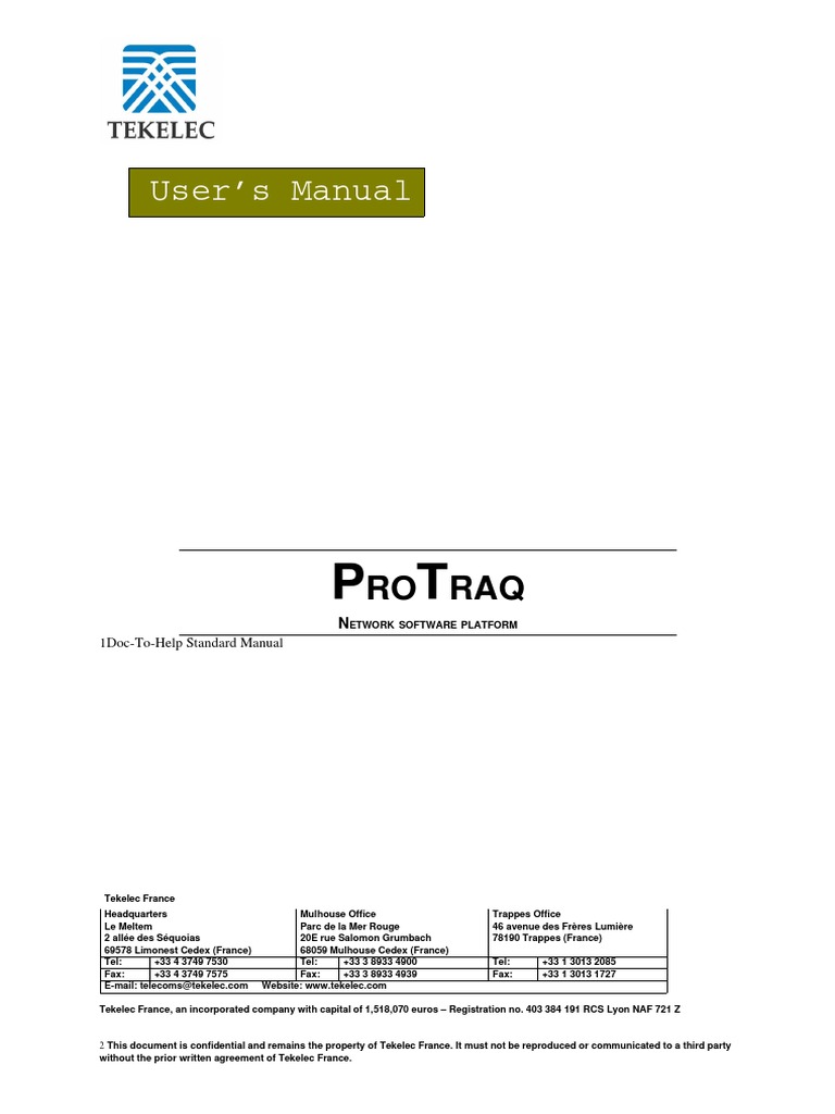 Pro Traq User Manual | PDF | Menu (Computing) | Icon (Computing)