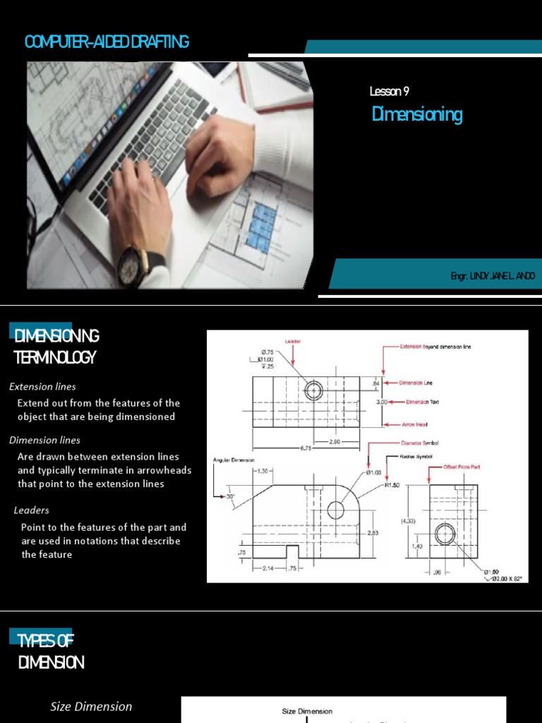 Module 8 Dimensioning | PDF | Angle | Dimension
