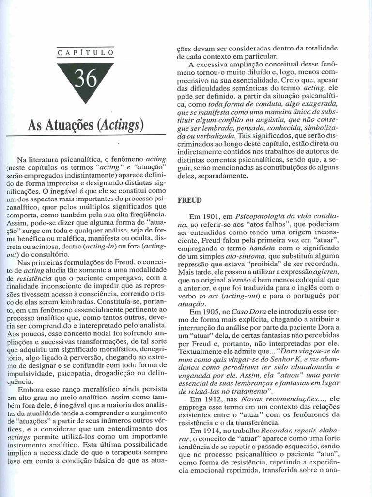 Atuações (Actings) - David E. Zimerman | PDF