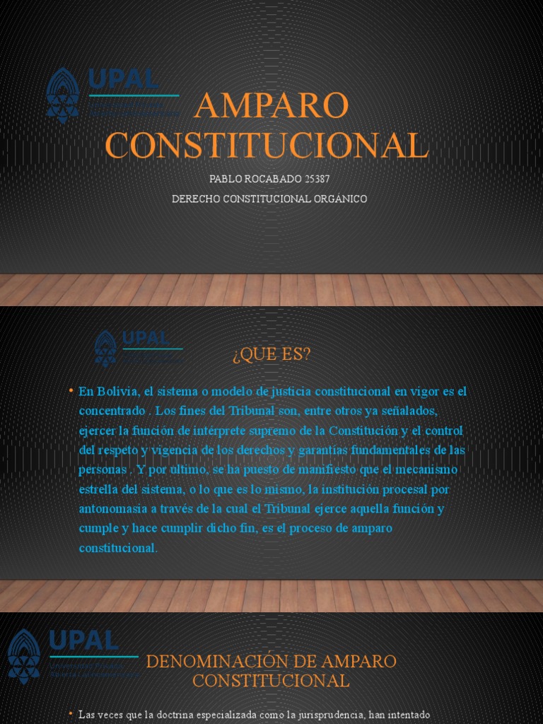 Amparo Constitucional | PDF | Constitución | Caso de ley